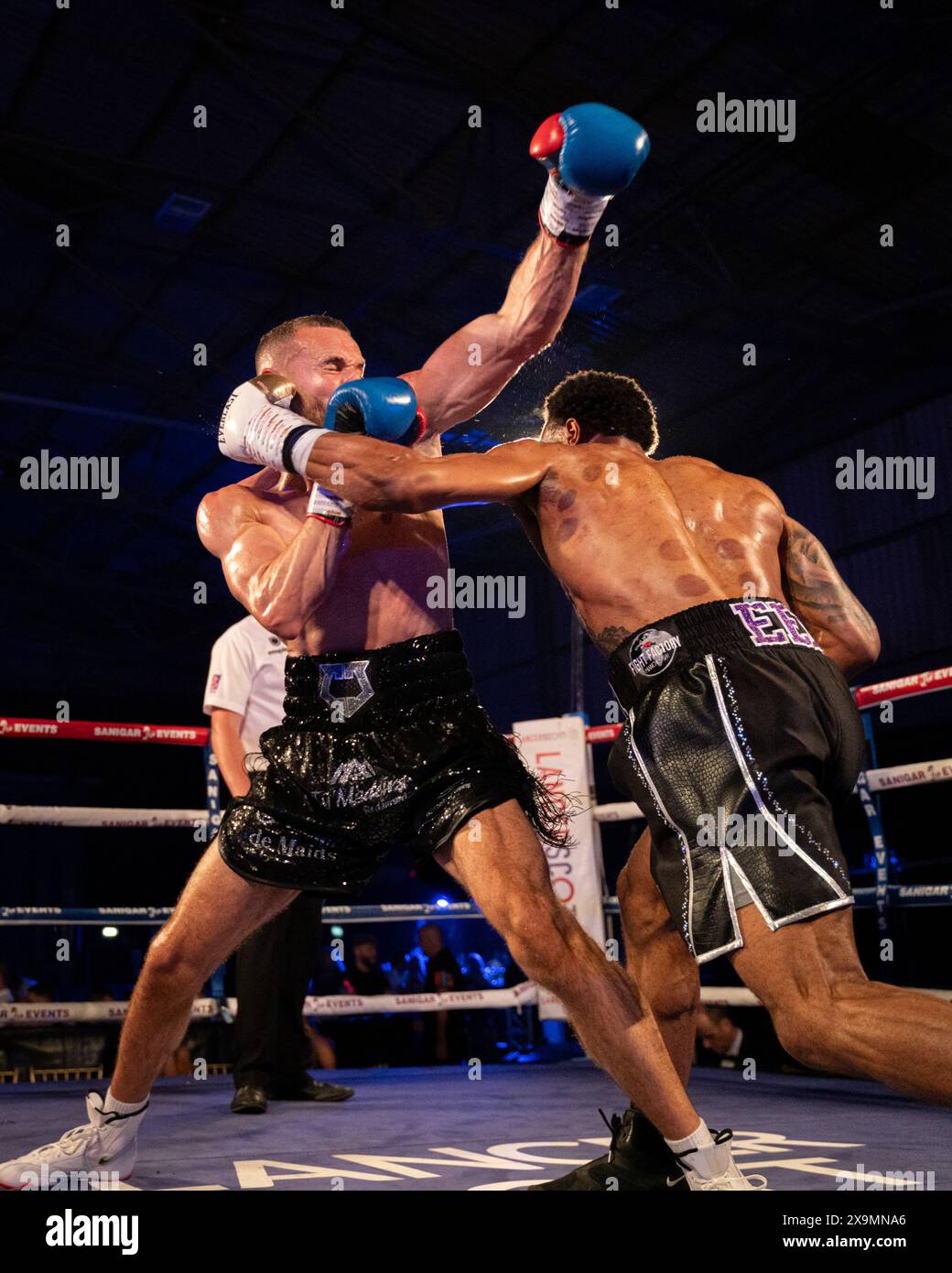 Cardiff, UK. 01st June, 2024. Carvell Crocker V Elliot Ebiogbe boxing ...