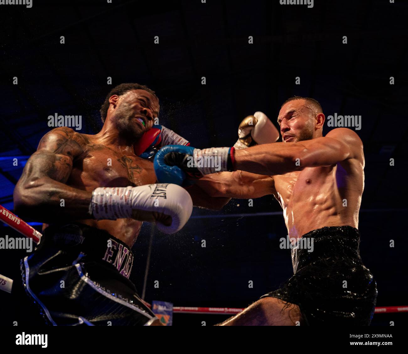 Cardiff, UK. 01st June, 2024. Carvell Crocker V Elliot Ebiogbe boxing ...