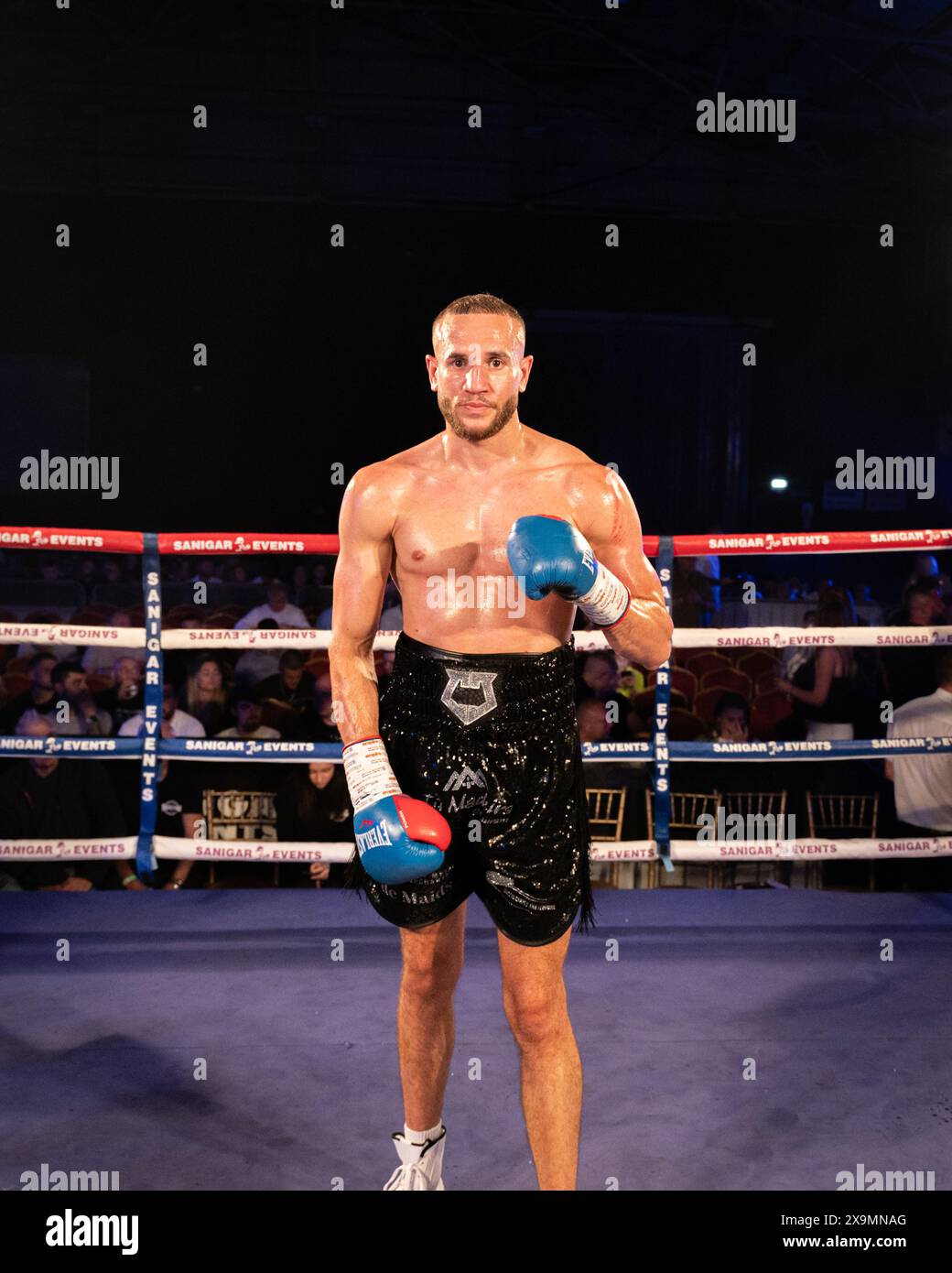 Cardiff, UK. 01st June, 2024. Carvell Crocker V Elliot Ebiogbe boxing ...