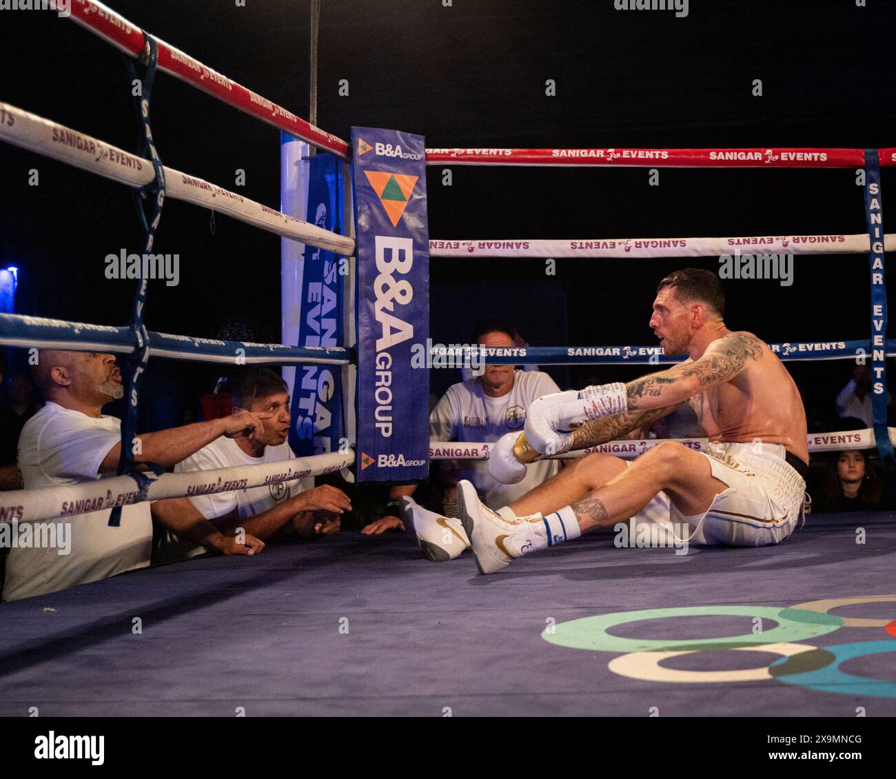 Cardiff, UK. 01st June, 2024. Ethan George V Ryan Pocock boxing match ...