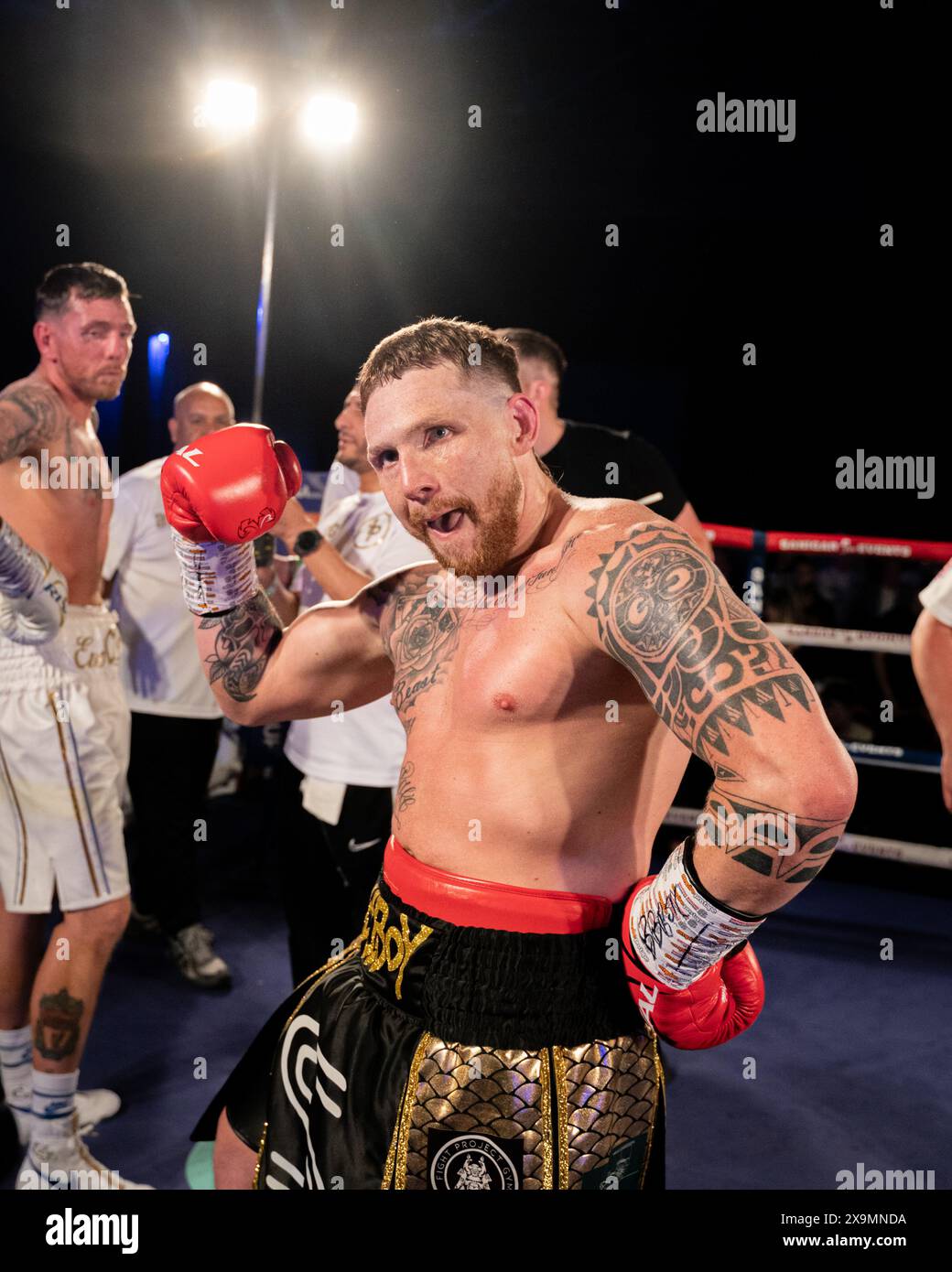 Cardiff, UK. 01st June, 2024. Ethan George V Ryan Pocock boxing match ...