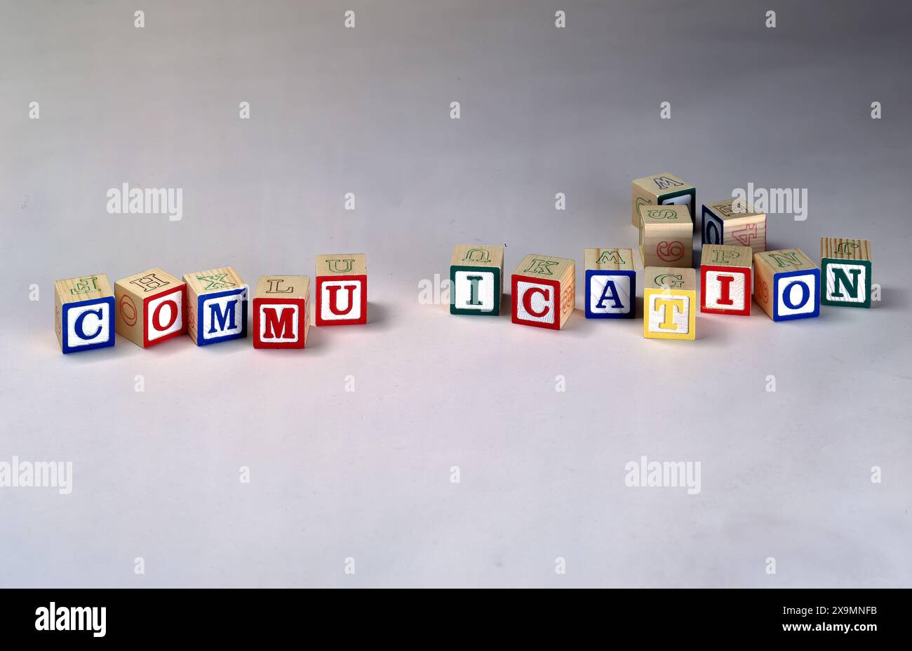 Alphabetical wooden blocks. Organizing for planning communications ...