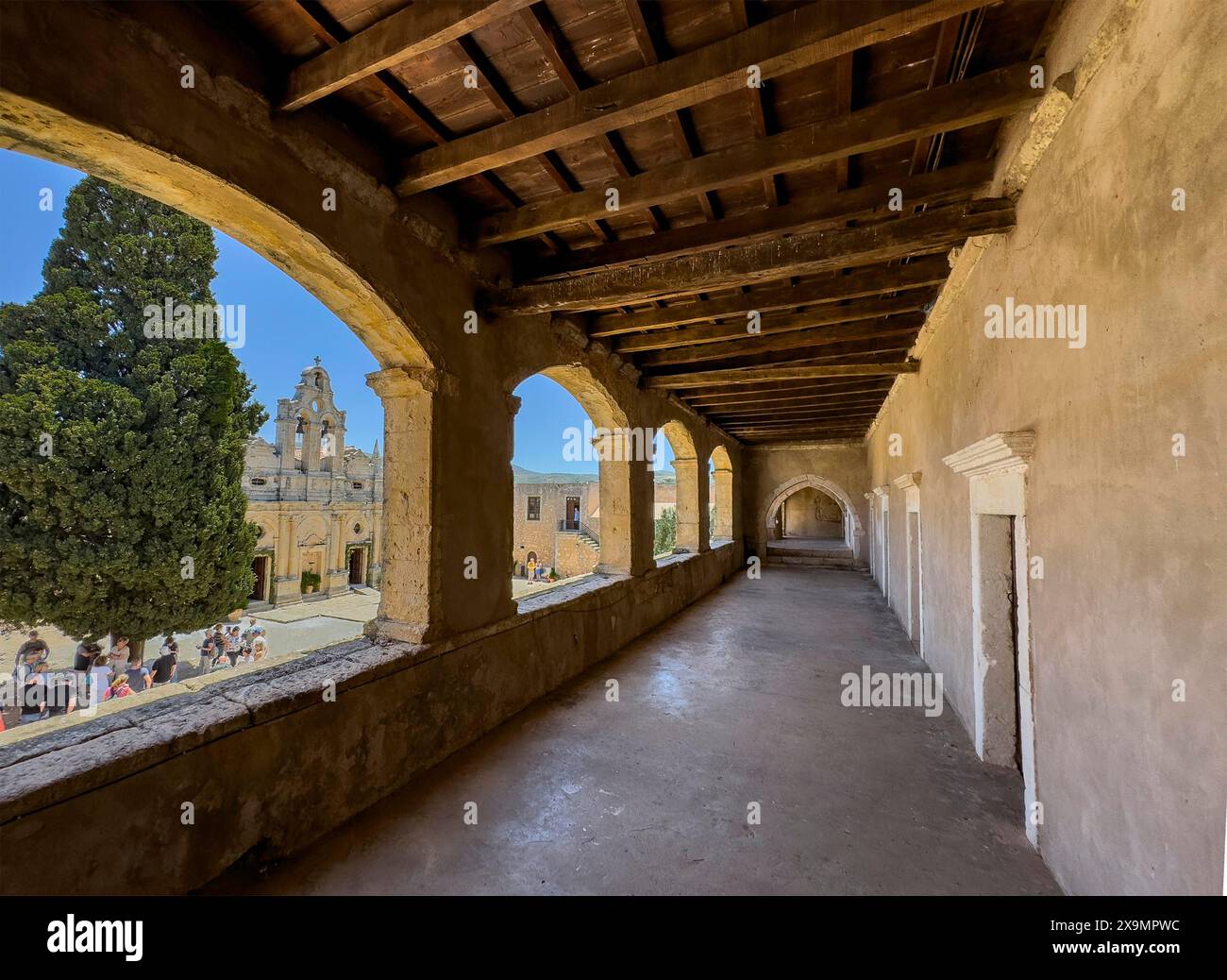 Upper archway in building from 1870 built on site of west gate ...