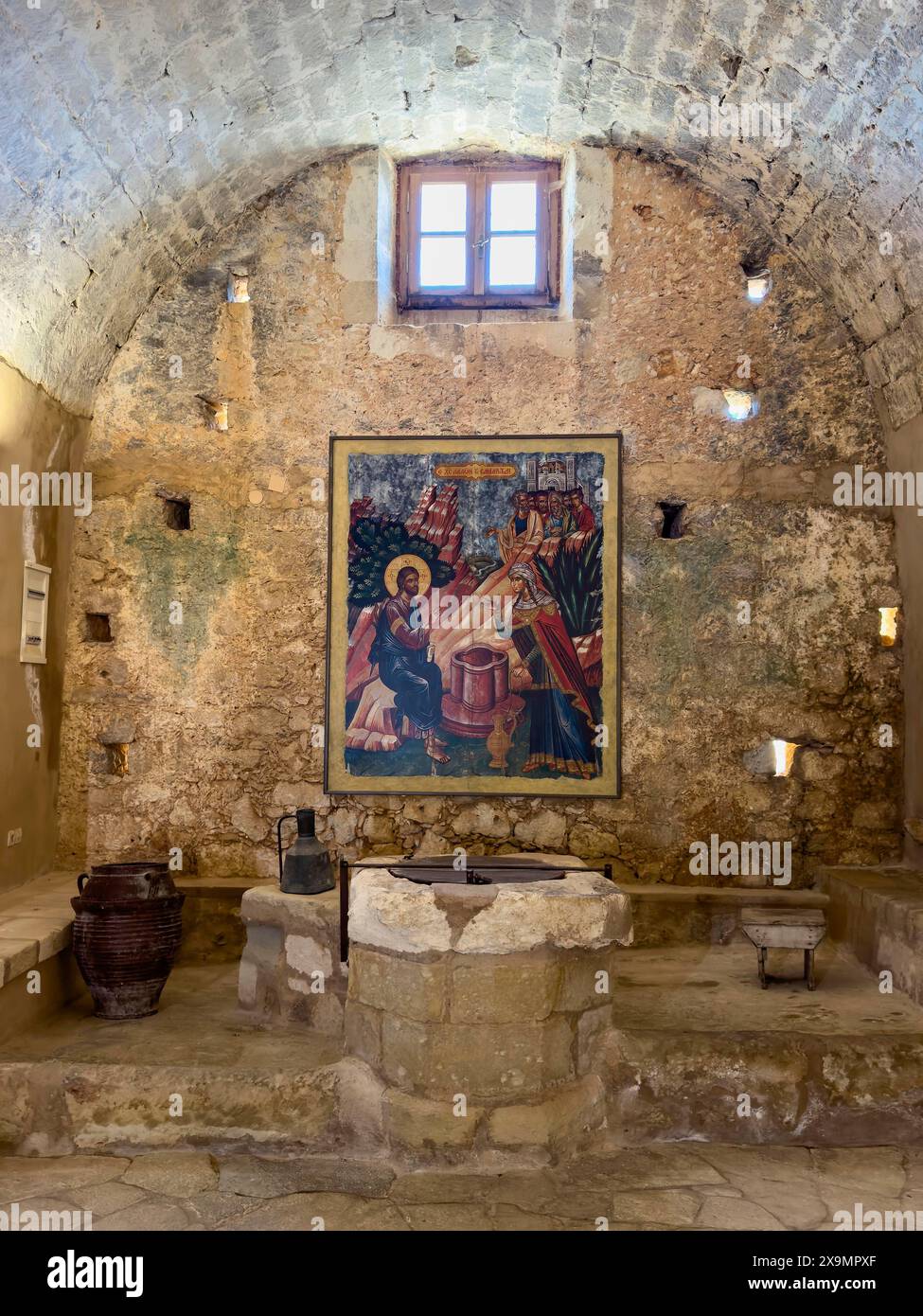 Old fountain in monastery Monastery fountain in UNESCO World Heritage ...