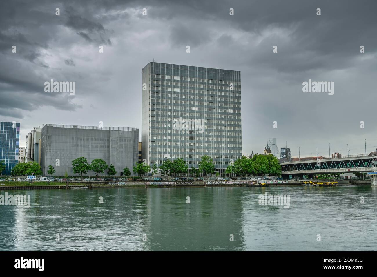High-rise building K125, Rhine, Basel, Switzerland Stock Photo - Alamy