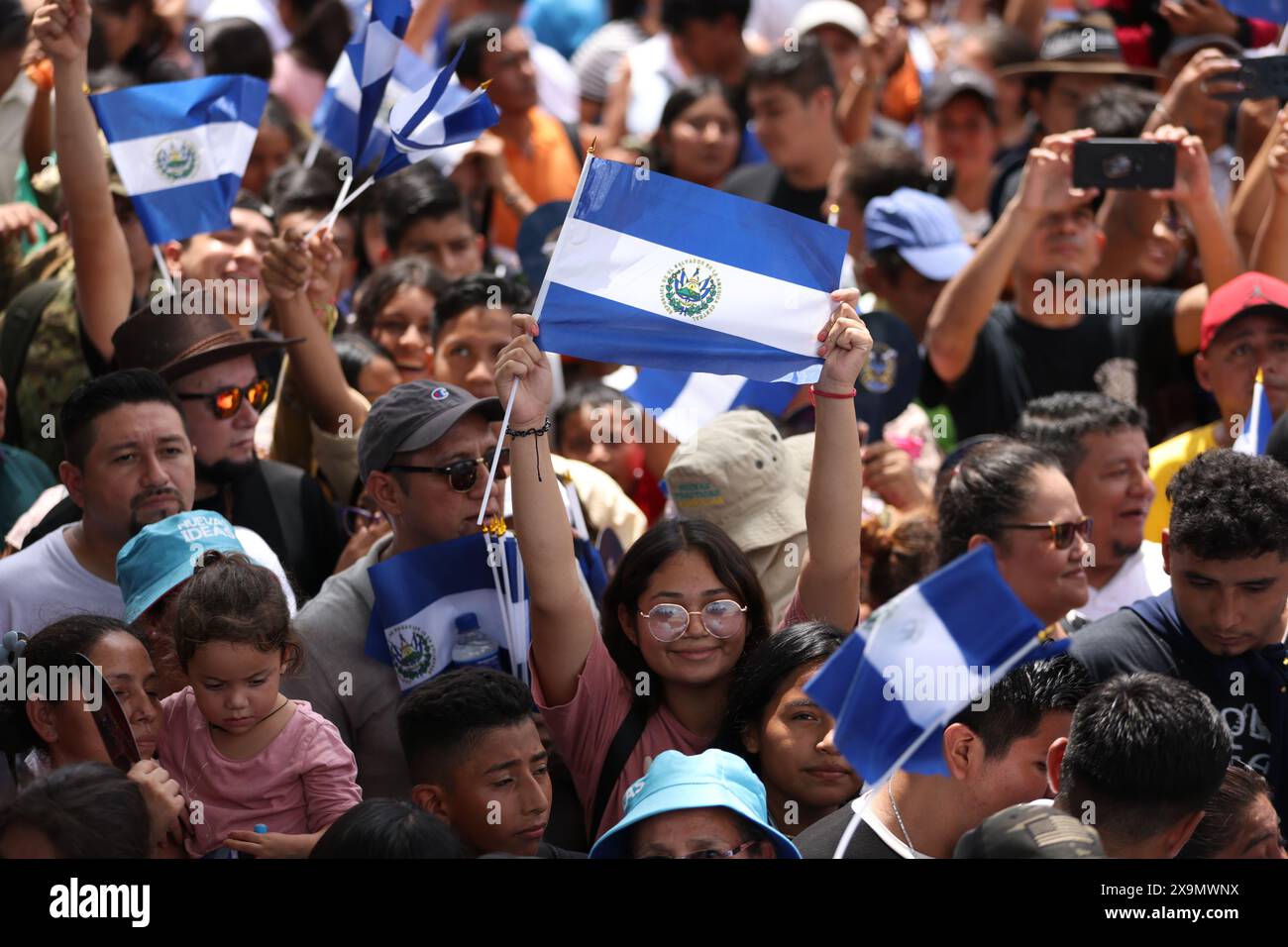 San Salvador, El Salvador. 1st June, 2024. People attend the ...