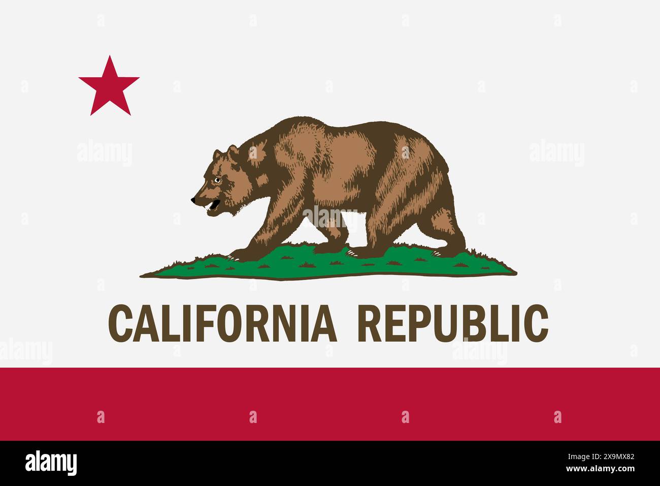 California State Flag background illustration Stock Photo - Alamy