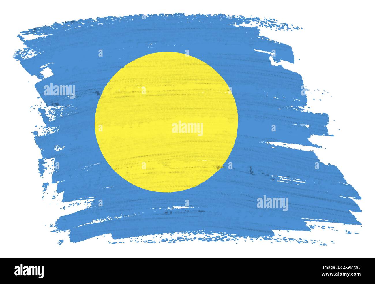Palau flag background paint splash brushstroke Stock Photo - Alamy