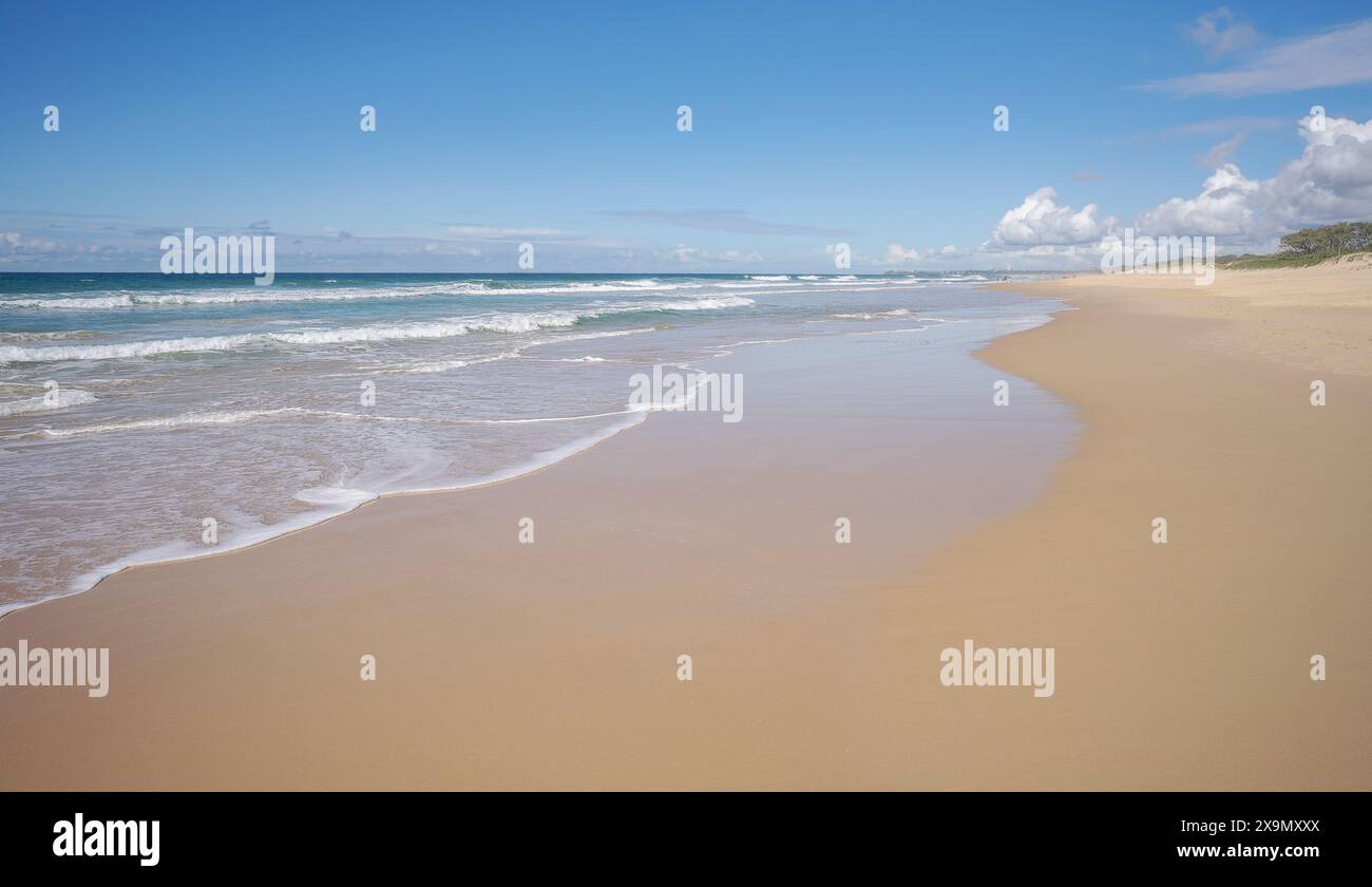 A panorama of an iconic Australian beach scene for background image ...