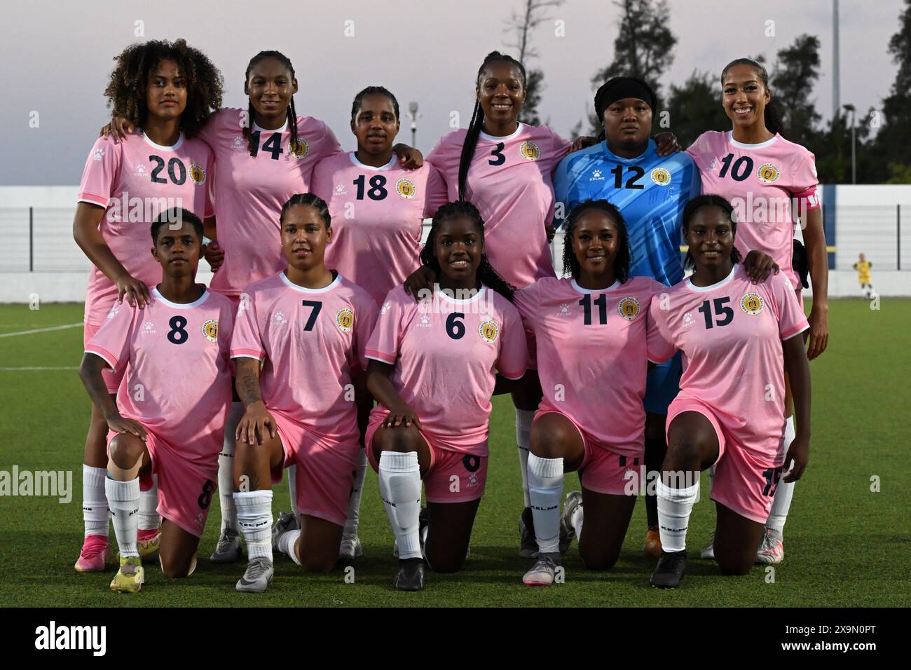 WILLEMSTAD - (back lr) Sadeyah Rosa of Curacao, Lindsey Hart of Curacao ...