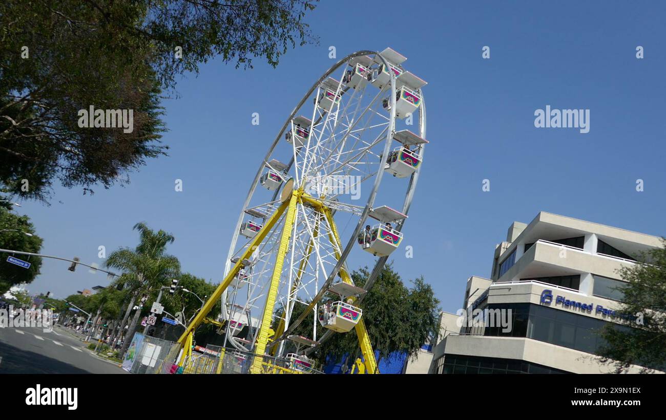 West Hollywood, California, USA 1st June 2024 Ferris Wheel at West ...