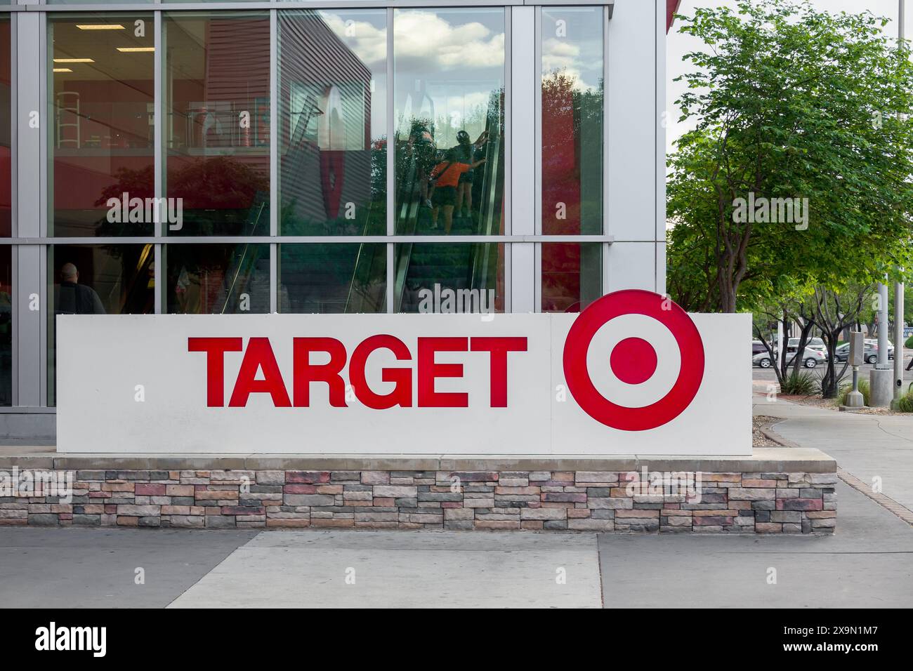 ALBUQUERQUE, NM, USA - MAY 18, 2024: Target retail store exterior sign ...
