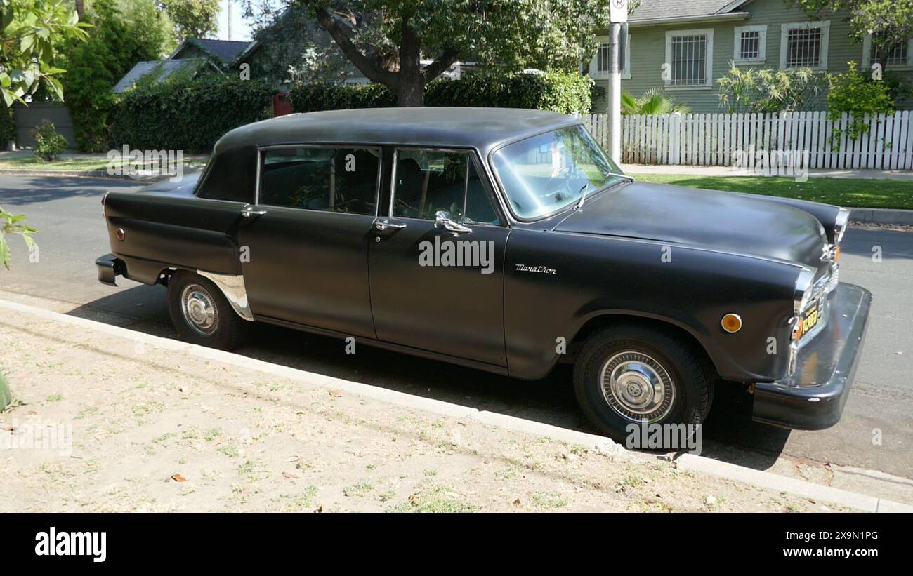 Los Angeles, California, USA 1st June 2024 Checker Marathon Taxi Car on ...