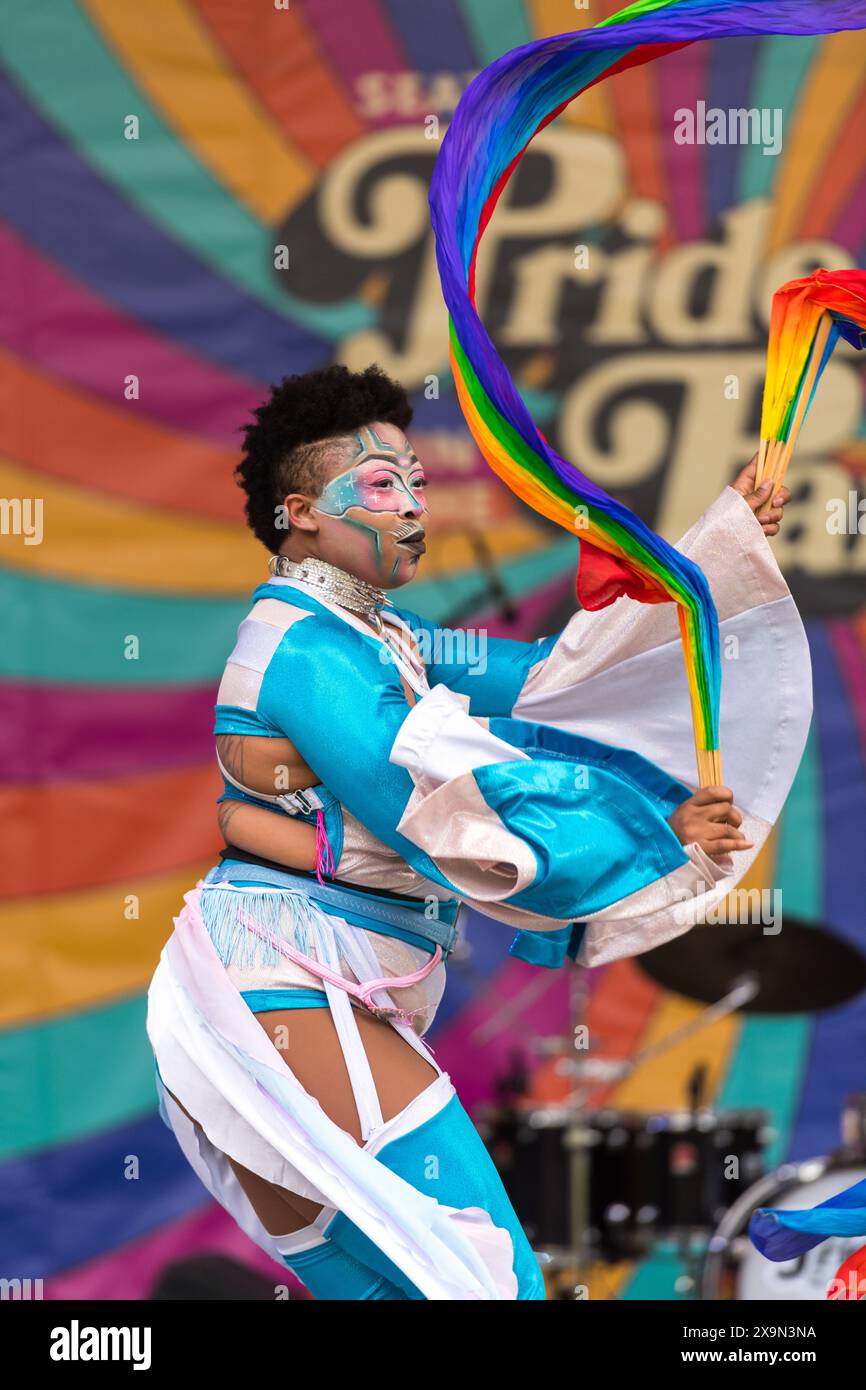 Seattle, USA. 1st Jun 2024. The 50th anniversary of Pride in Volunteer ...
