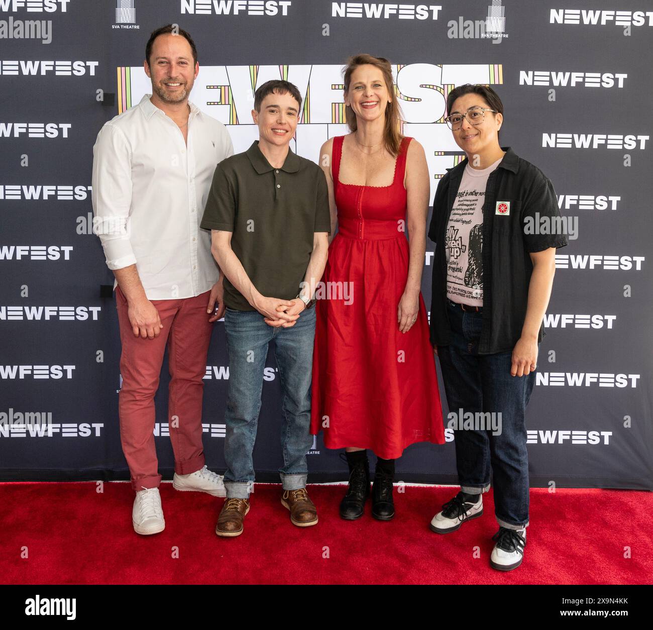 David Hatkoff, Elliot Page, Hillary Baack and guest attend New York ...