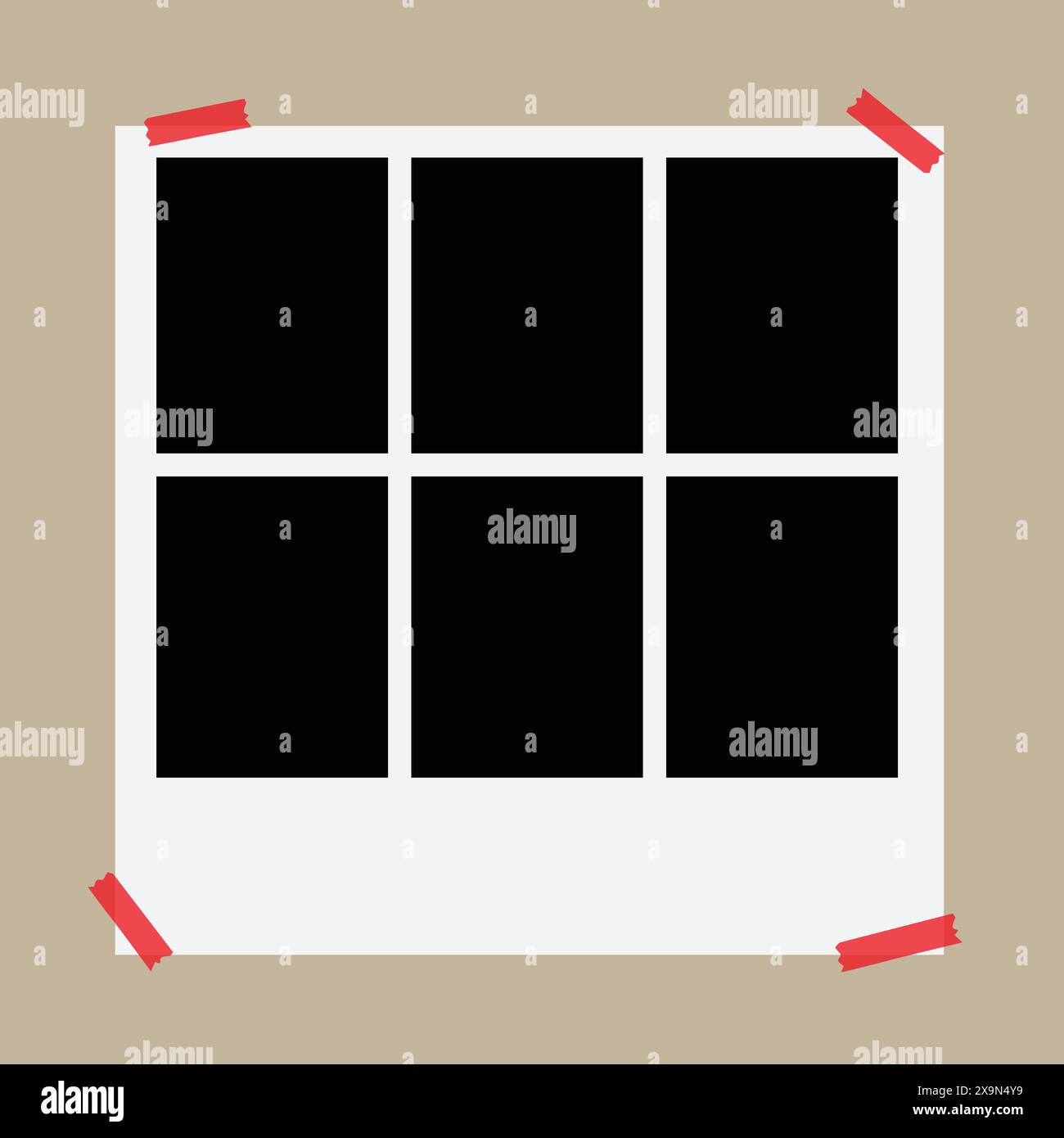 Black empty realistic Photo Frame Mockup on white background ...