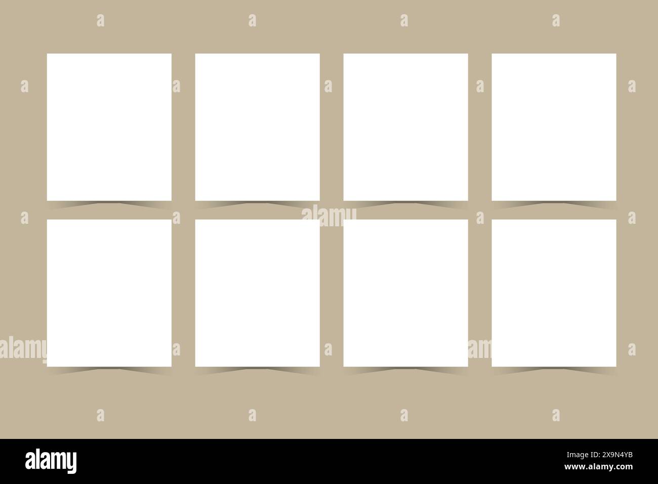 Black empty realistic Photo Frame Mockup on white background ...