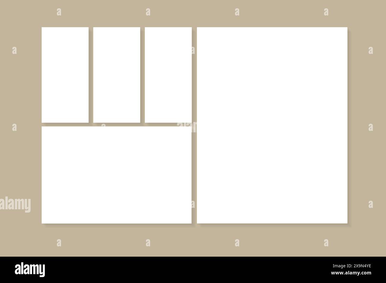 Black empty realistic Photo Frame Mockup on white background ...