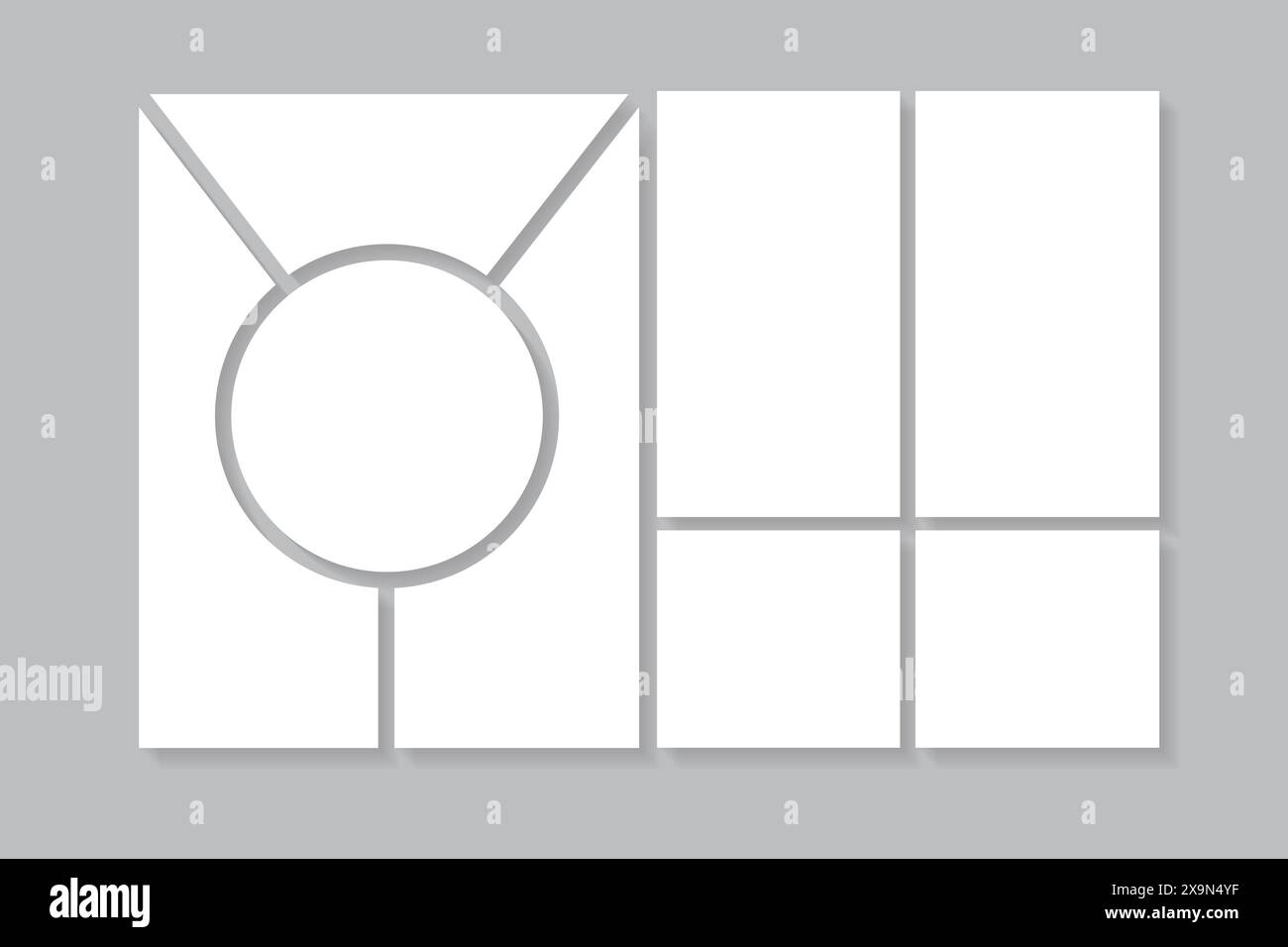 Black empty realistic Photo Frame Mockup on white background ...