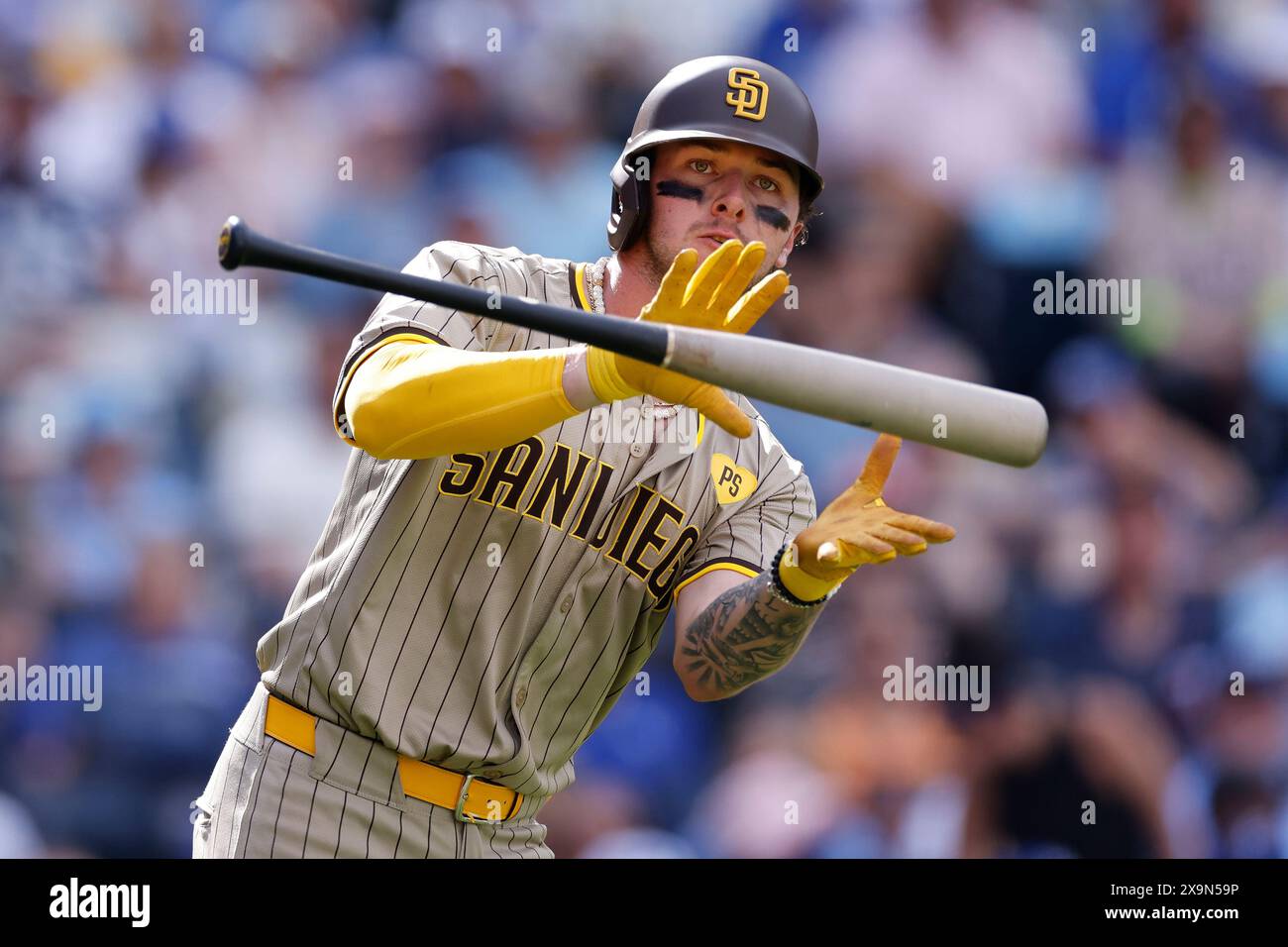 KANSAS CITY, MO - JUNE 01: San Diego Padres outfielder Jackson Merrill ...