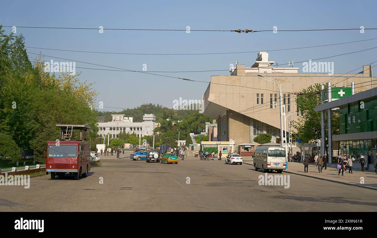 urban infrastructure, public and private transport, Pyongyang city ...