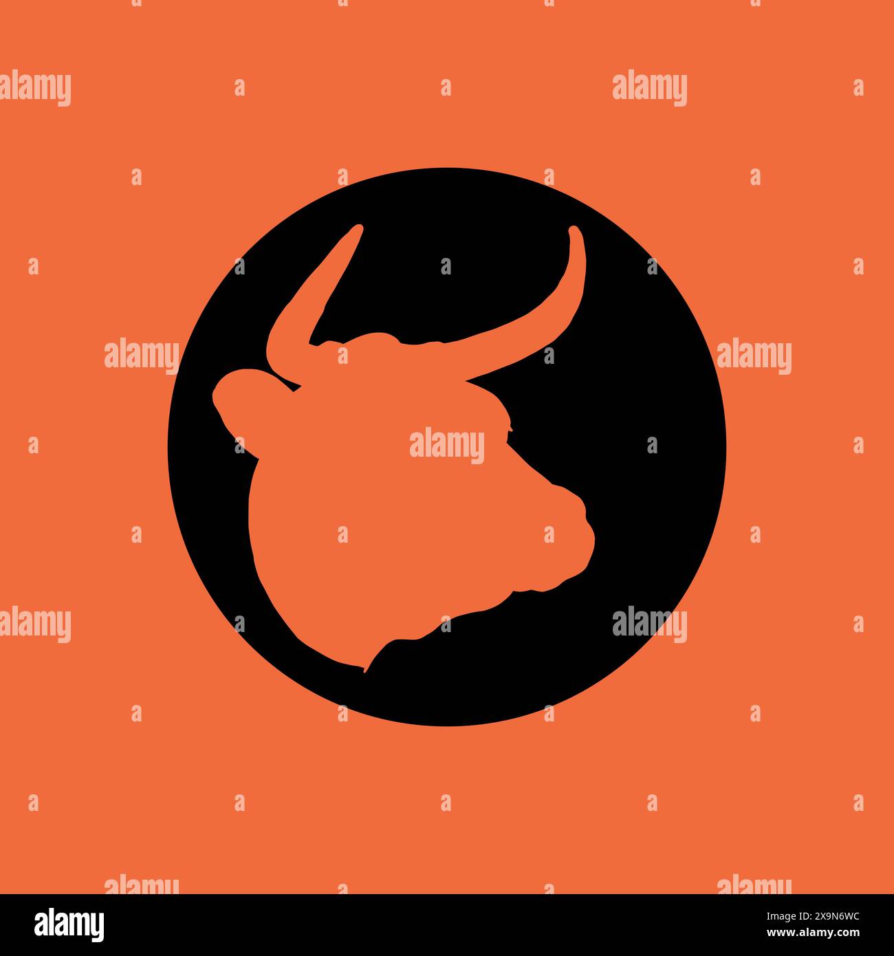 Vintage Cow Head. Iconic Style. Vector Stock Vector Image & Art - Alamy