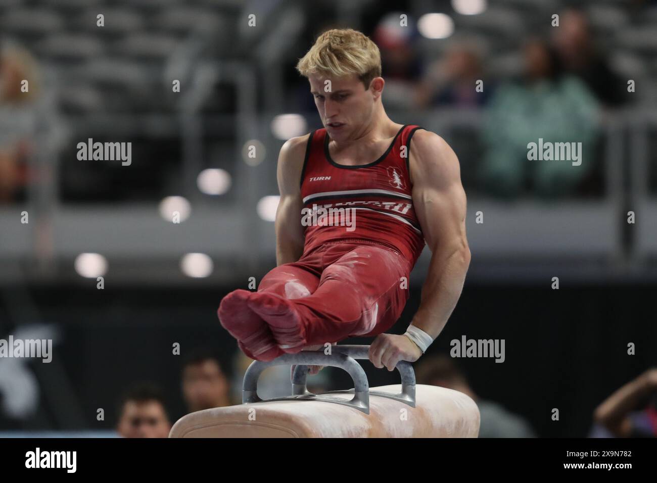 June 1, 2024, Fort Worth, Texas, USA: Stanfordâ€™s COLT WALKER performs ...