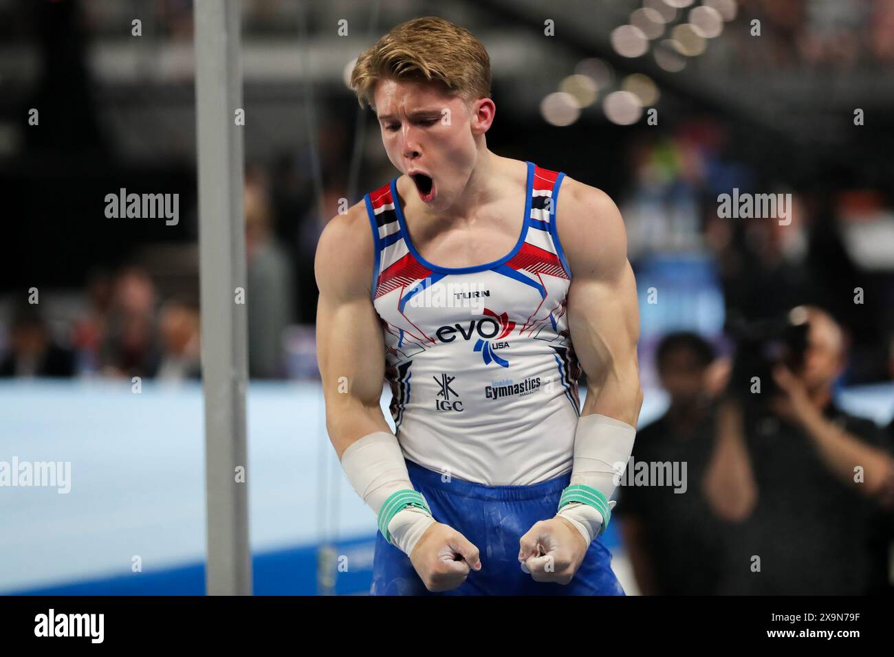 June 1, 2024, Fort Worth, Texas, USA: SHANE WISKUS from EVO Gymnastics ...