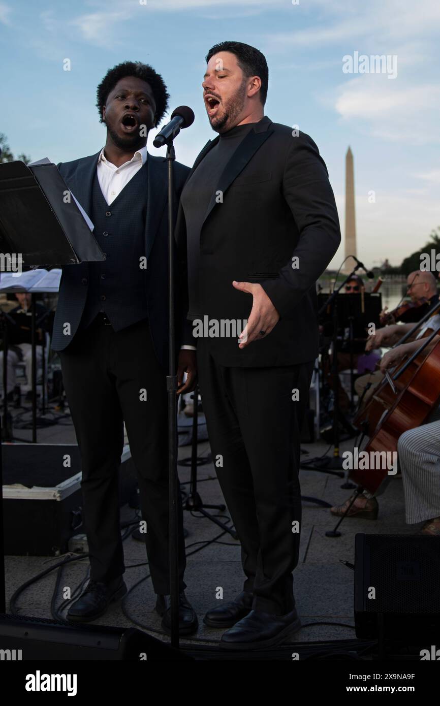 Washington DC, USA, 1st June 2024: Italian Opera artist Antonio Poli ...