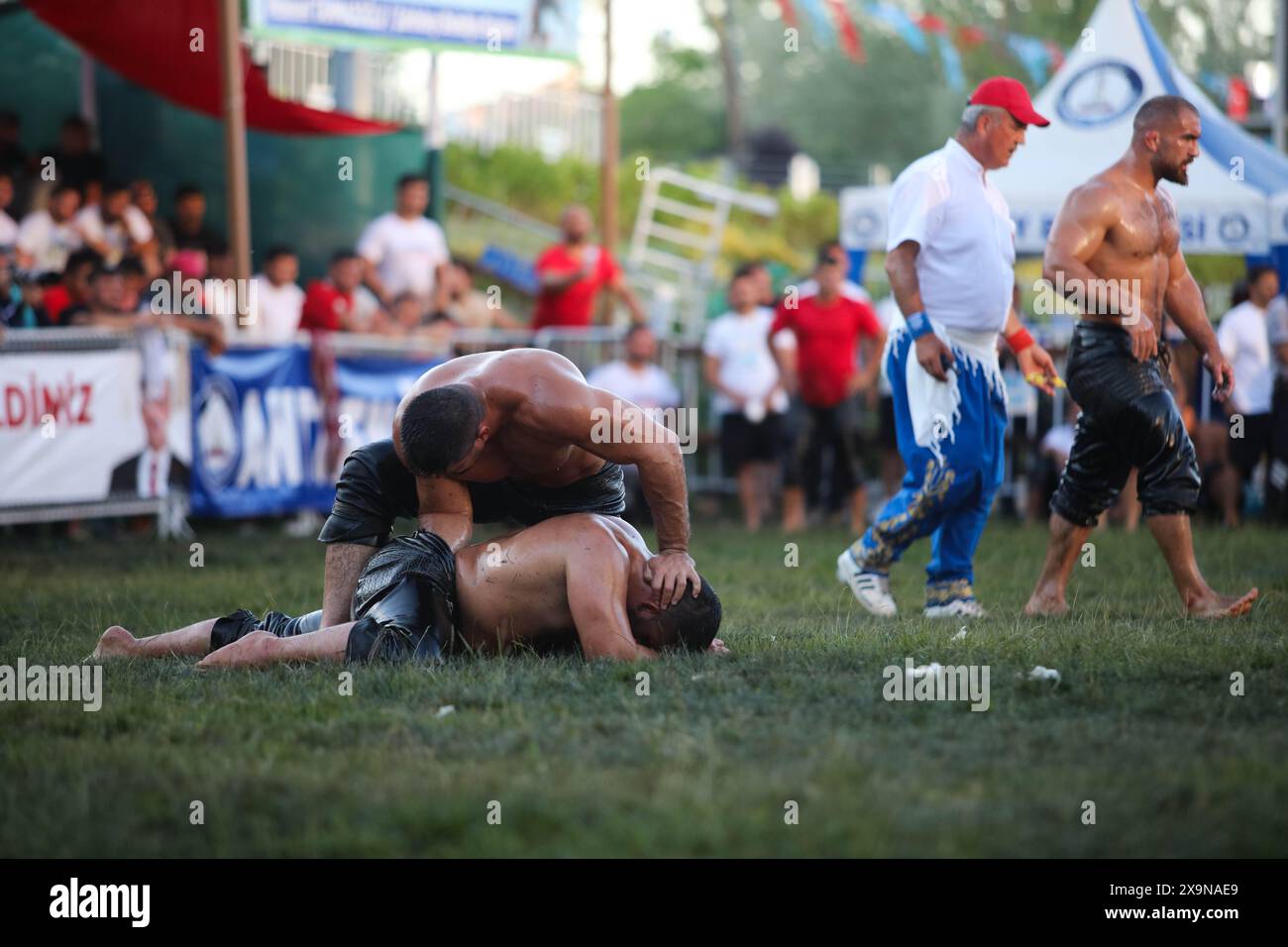 June 1, 2024: Gaziantep, Turkiye. 01 June 2024. A competition in oil ...