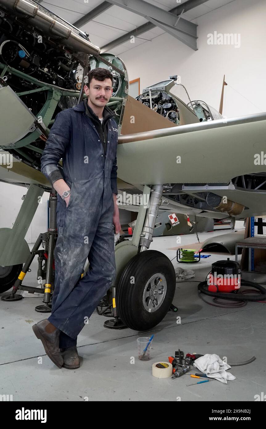 Alex Monk, Spitfire Pilot and Engineer at the Biggin Hill Heritage ...