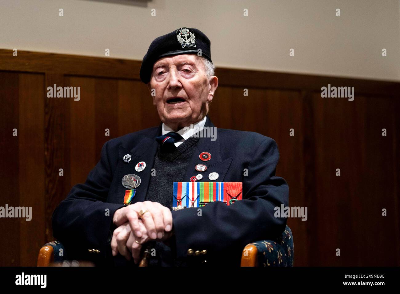 Veteran Stan Ford, 98, from Bath, an ambassador for the British ...