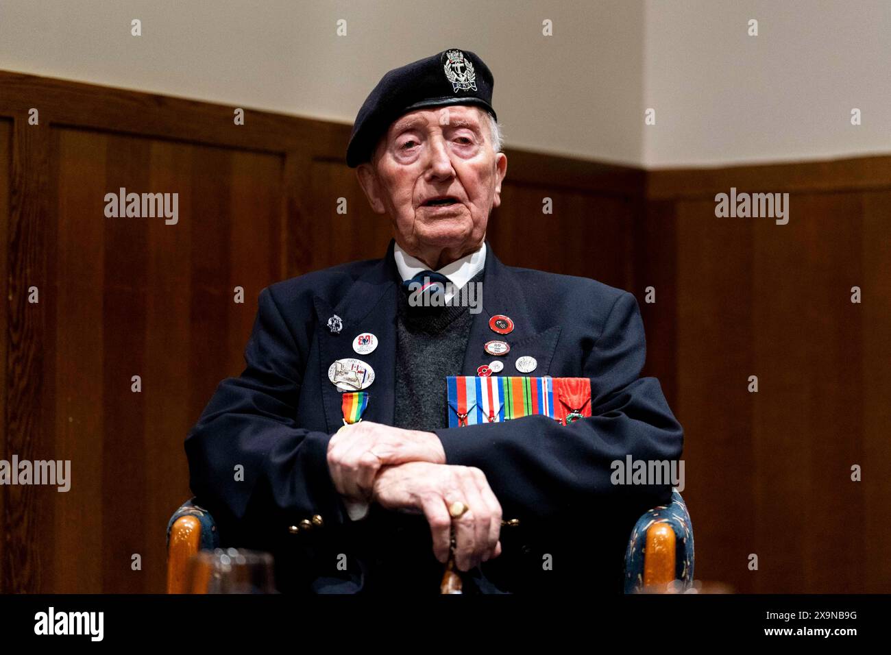 Veteran Stan Ford, 98, from Bath, an ambassador for the British ...