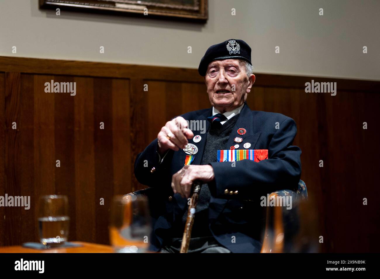 Veteran Stan Ford, 98, from Bath, an ambassador for the British ...
