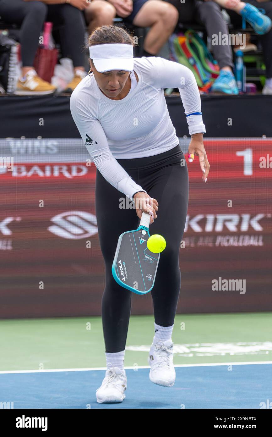 Etta Wright dinks the ball at the Selkirk PPA Red Rock Open in St ...