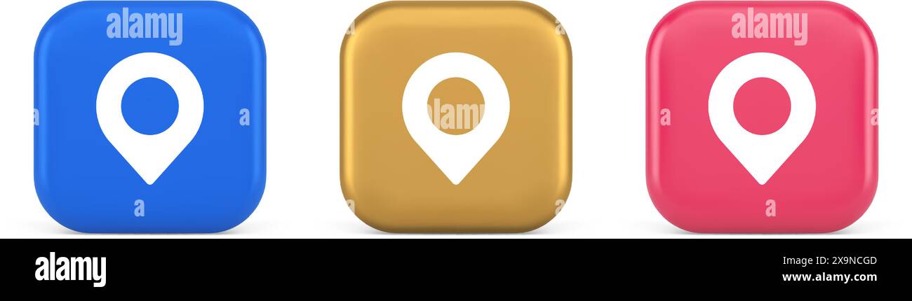 GPS map pin location service button application direction distance ...