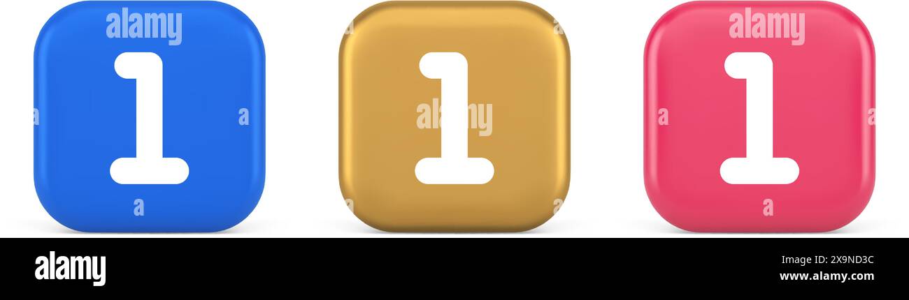 One number button finance counting panel keyboard user interface 3d ...