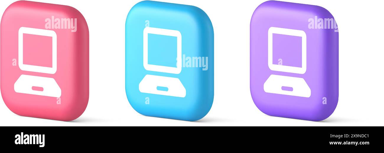 Computer network connection button digital information browsing 3d ...