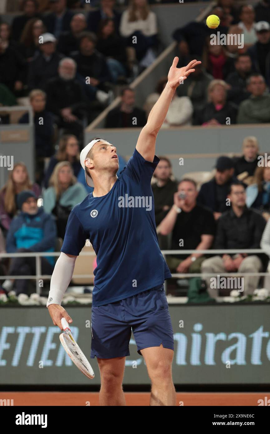 Tallon Griekspoor of Netherlands during the 2024 French Open, Roland-Garros 2024, Grand Slam ...