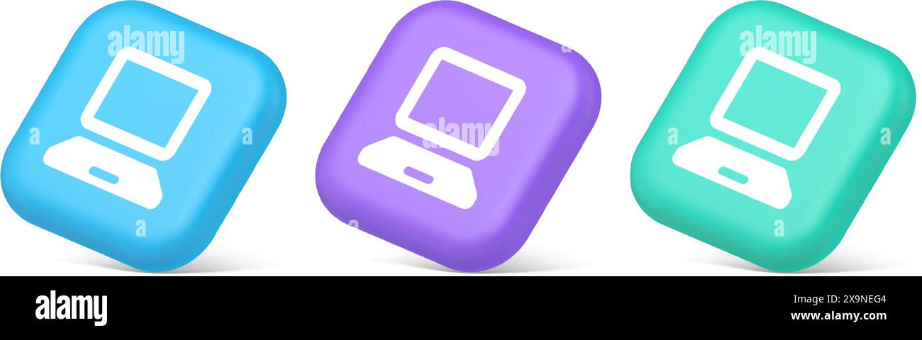 Computer network connection button digital information browsing 3d ...