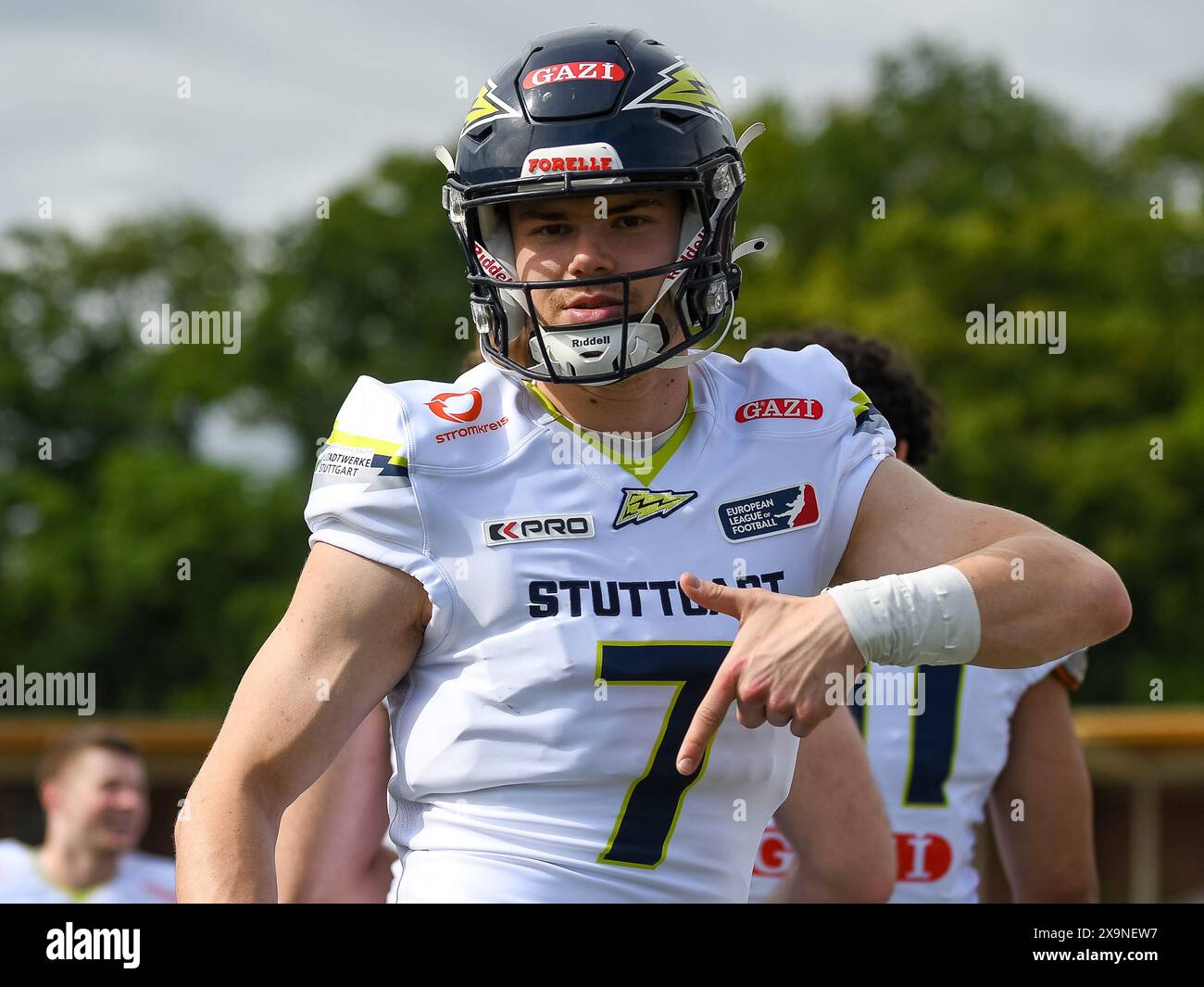 Louis Geyer (Stuttgart Surge #7), Wroclaw Panthers vs. Stuttgart Surge ...