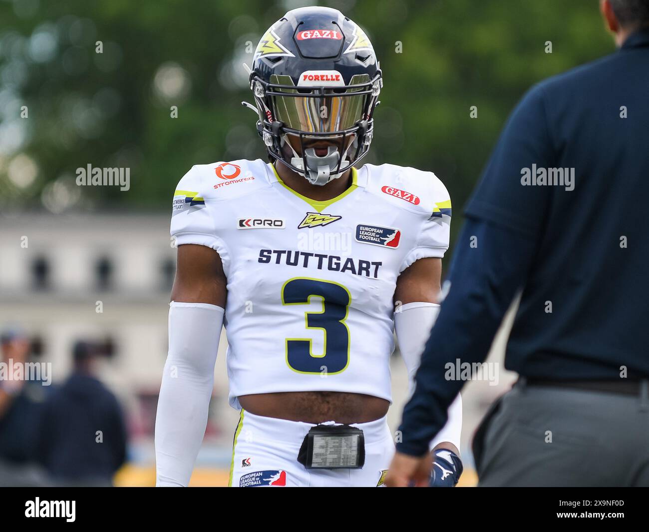 Chad-Adri Walrond (Stuttgart Surge #3), Wroclaw Panthers vs. Stuttgart ...