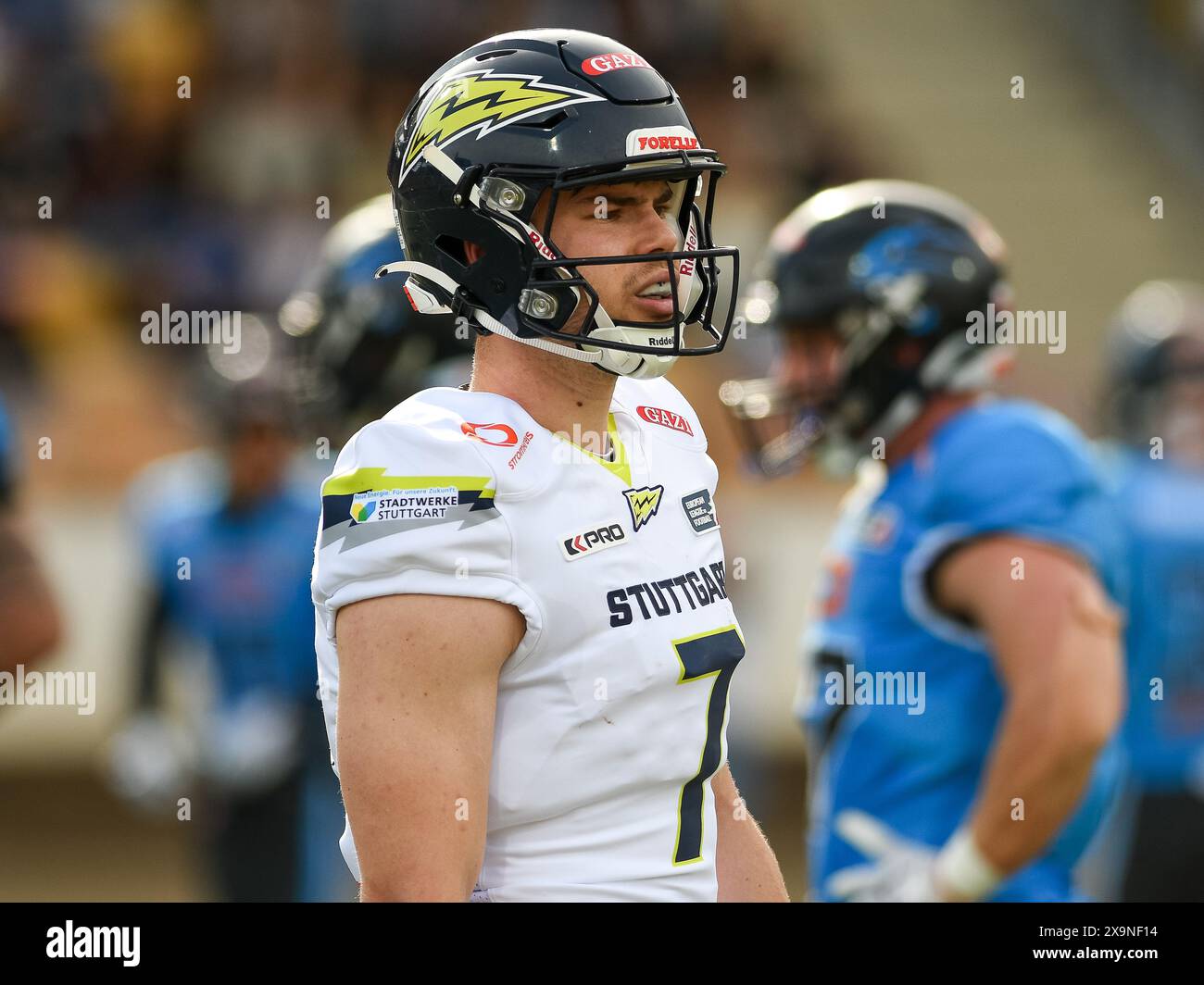 Louis Geyer (Stuttgart Surge #7), Wroclaw Panthers vs. Stuttgart Surge ...