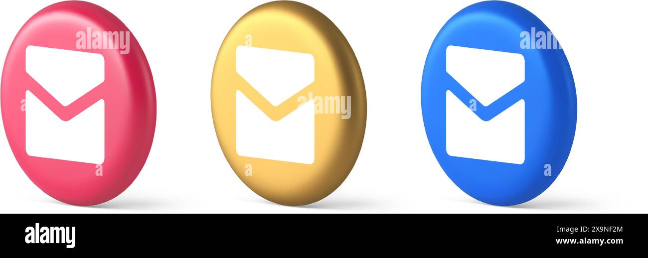 Email letter incoming message closed envelope mobile application button ...