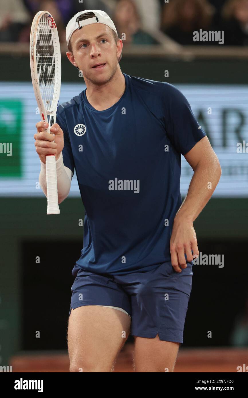 Tallon Griekspoor of Netherlands during the 2024 French Open, Roland-Garros 2024, Grand Slam ...