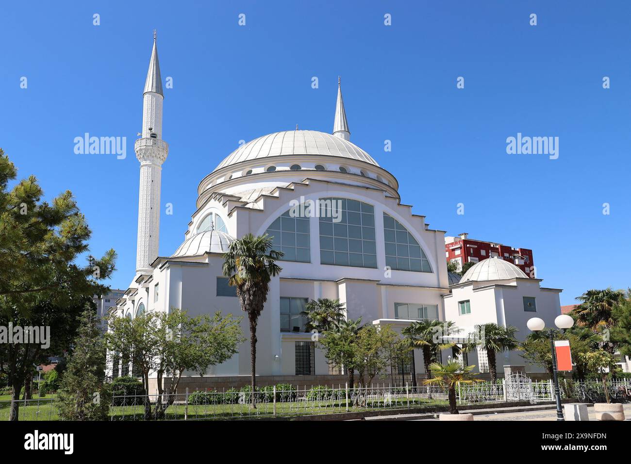Ebu Bekr Mosque in the northern Albanian city of Shkodra Stock Photo ...