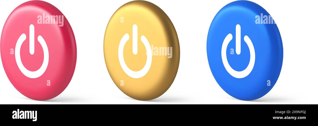 Shutdown turn on off button energy switch power start stop web app ...