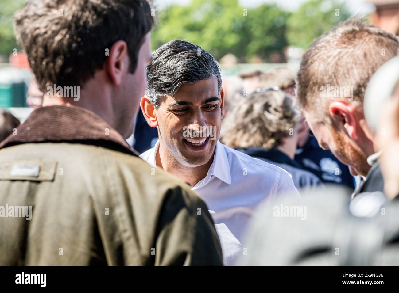 Rishi Sunak at the launch of the Conservative Party tour bus for the ...