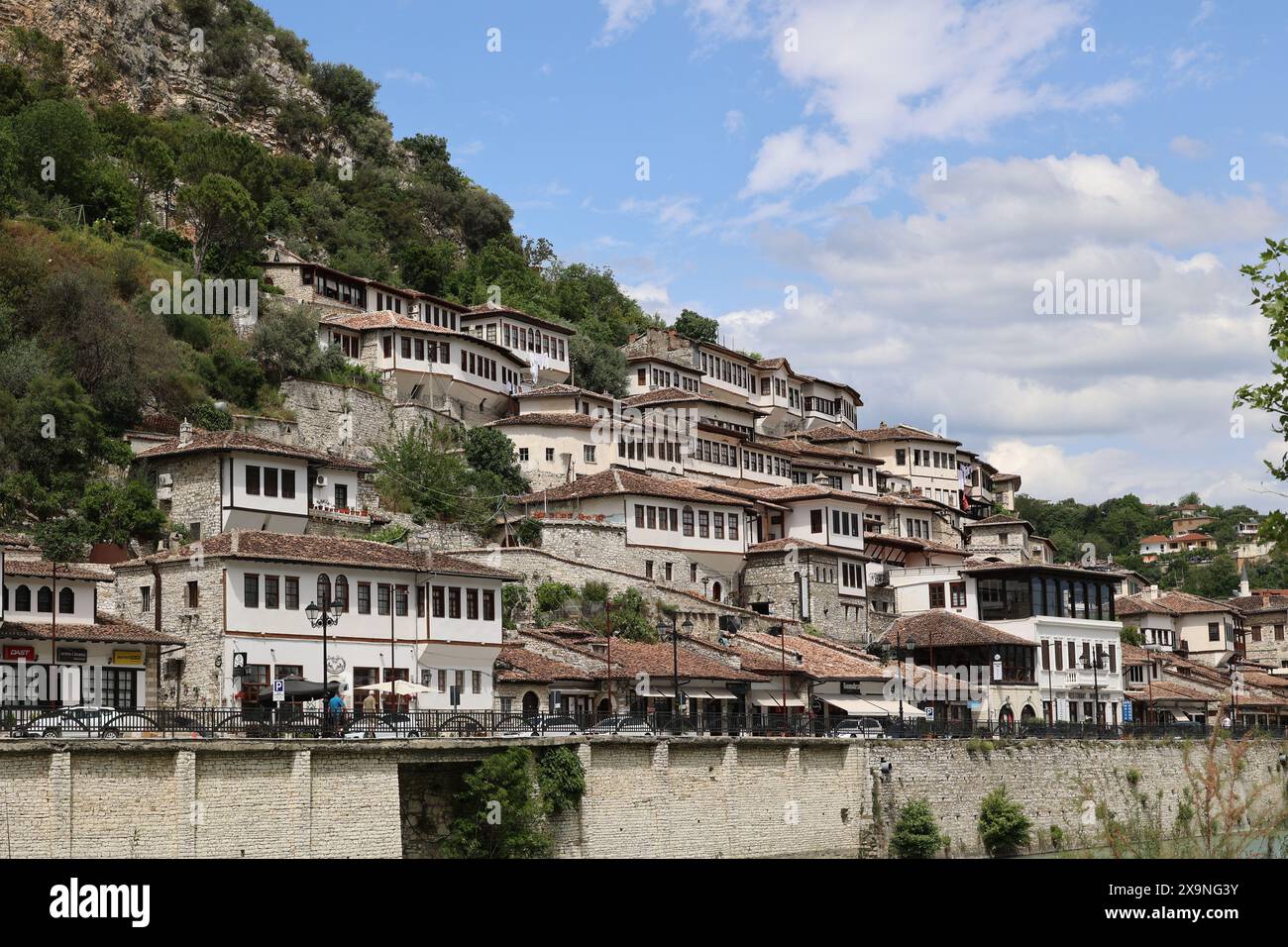 Berat- the City of a Thousand Windows-View of the old town of Gorica ...