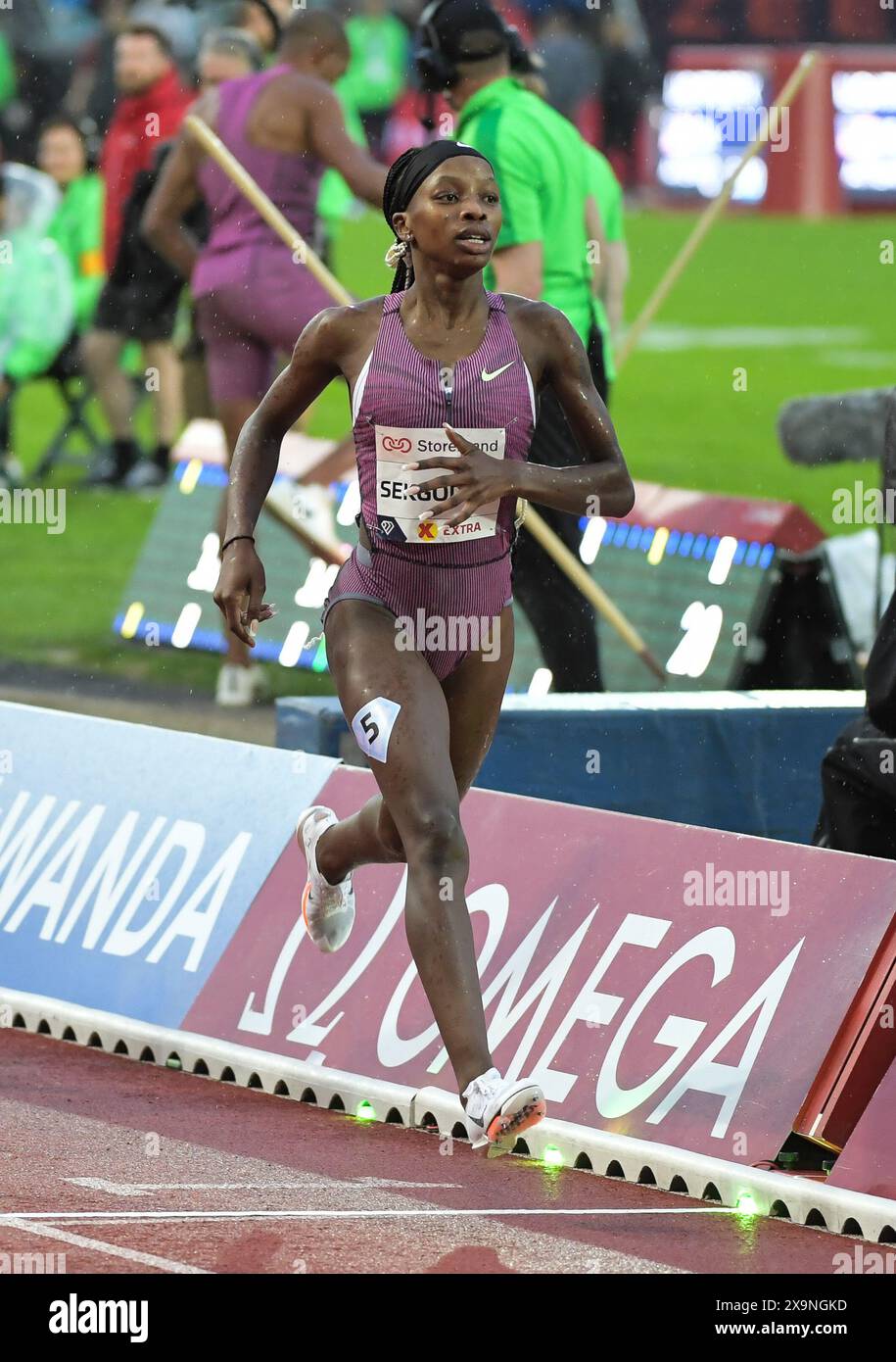 Prudence Sekgodiso of South Africa competing in the women’s 800m at the ...